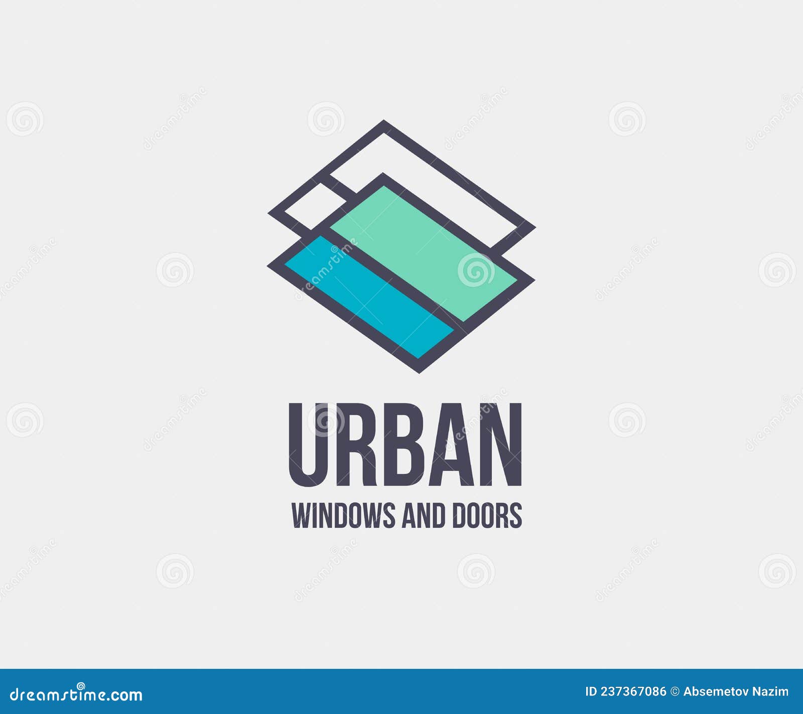 Window door logo template stock vector. Illustration of logo - 237367086