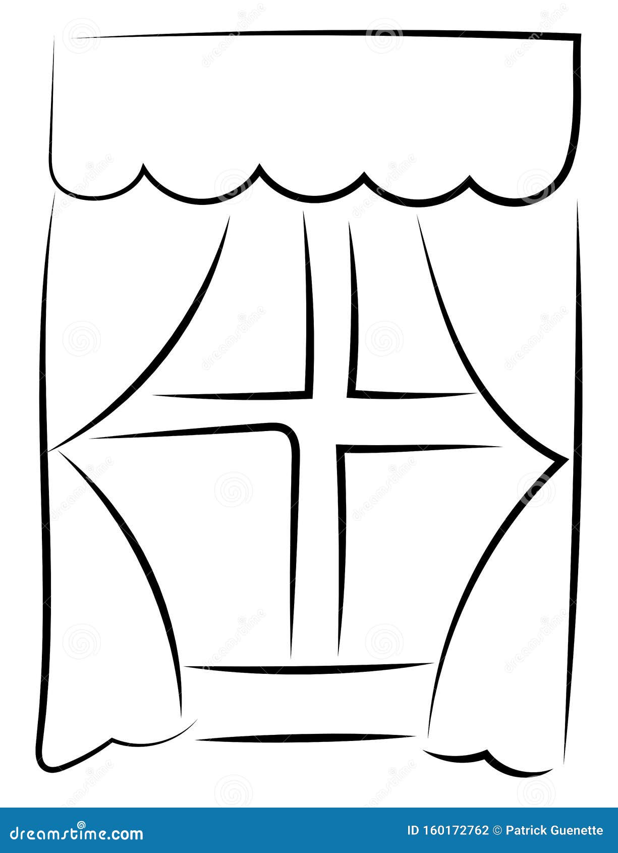 Window Drawing, Illustration, Vector Stock Vector - Illustration of ...