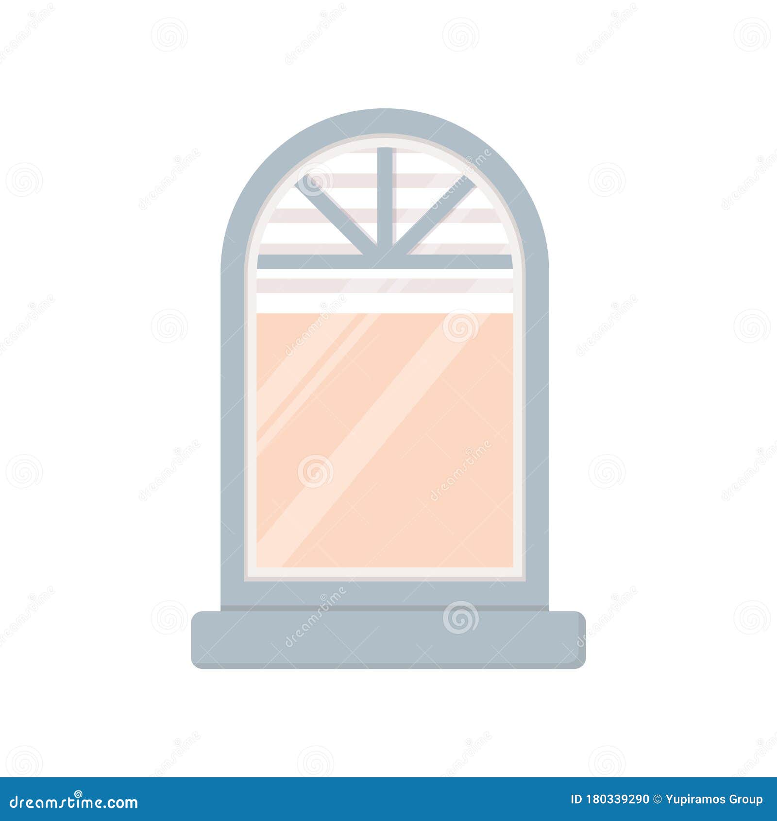 Window Facade Exterior Building Isolated Icon White Background Stock ...