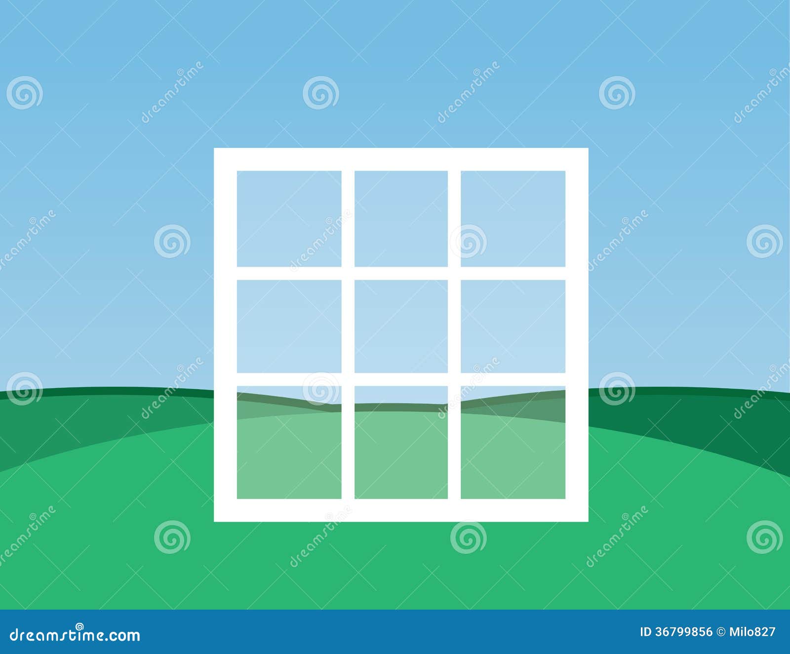 Window Floating stock vector. Illustration of nature - 36799856