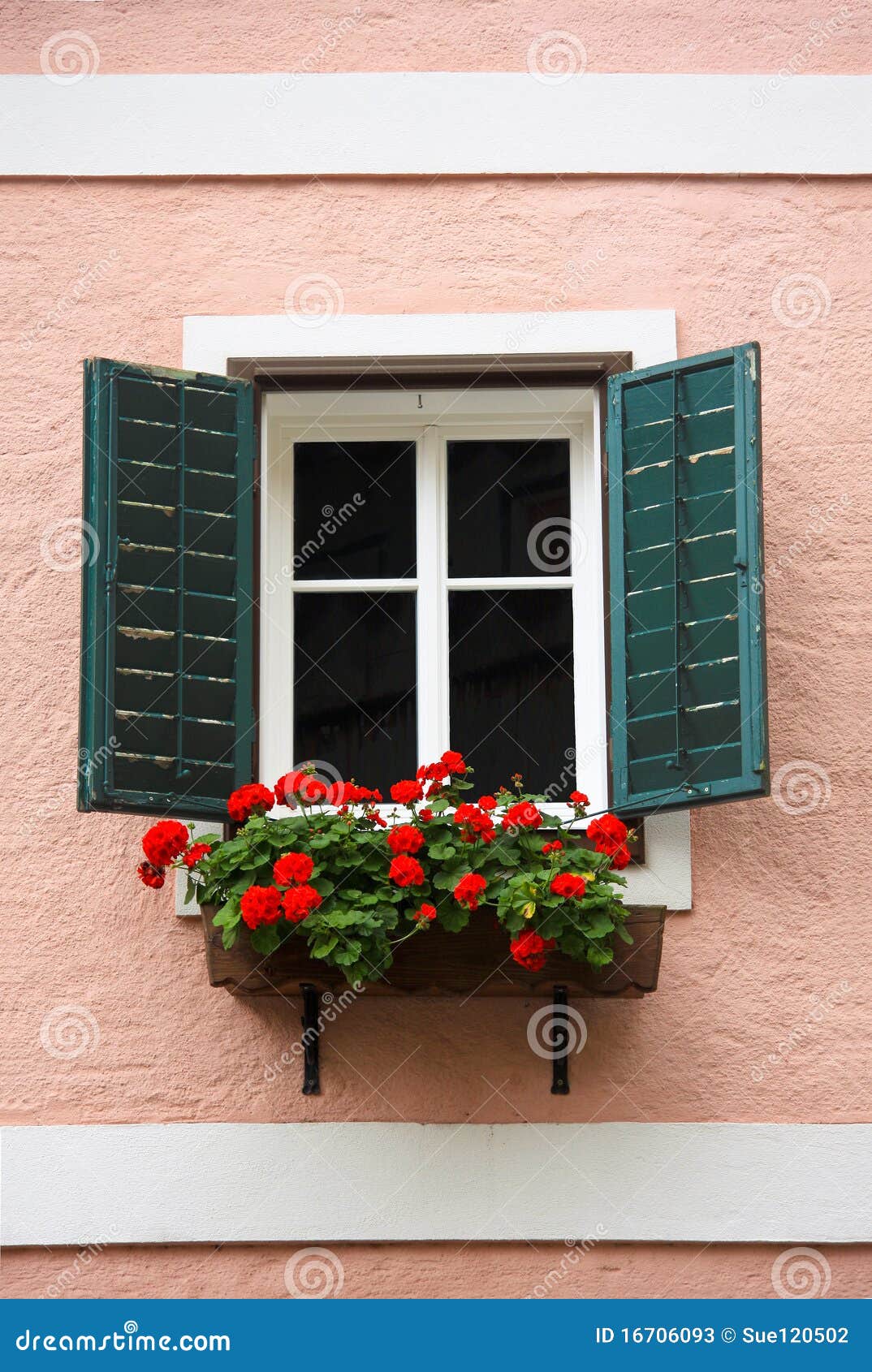 Window and flower box stock image. Image of building - 16706093