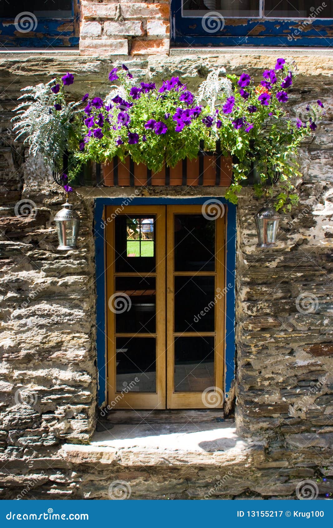 Window with flowers stock image. Image of summer, lamp - 13155217