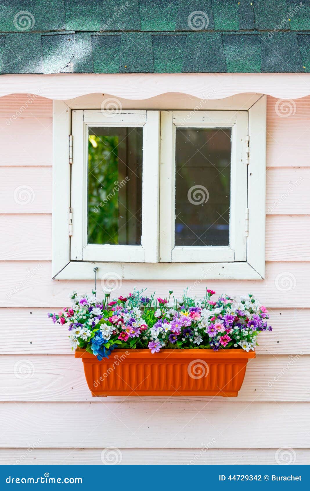 Window and flowers stock photo. Image of home, exterior - 44729342