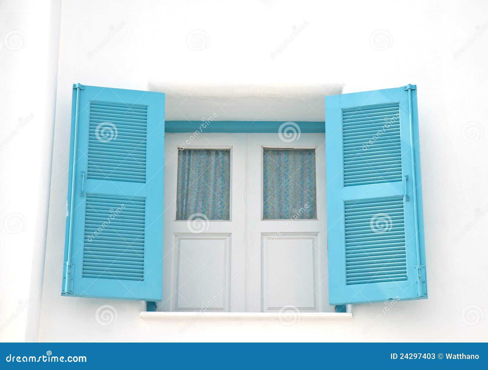 Window Frame in Greek Style on White Back Stock Image - Image of blank ...