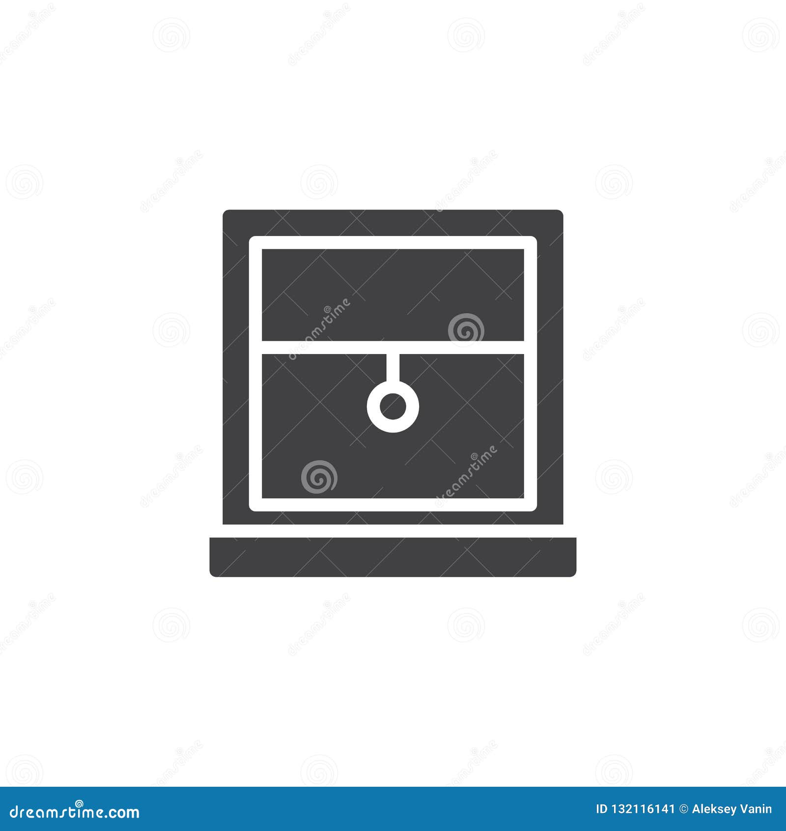 Window Frame with Louvers Vector Icon Stock Vector - Illustration of ...