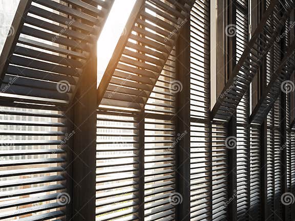Window Frame Pattern Architecture Details with Lighting Stock Photo ...