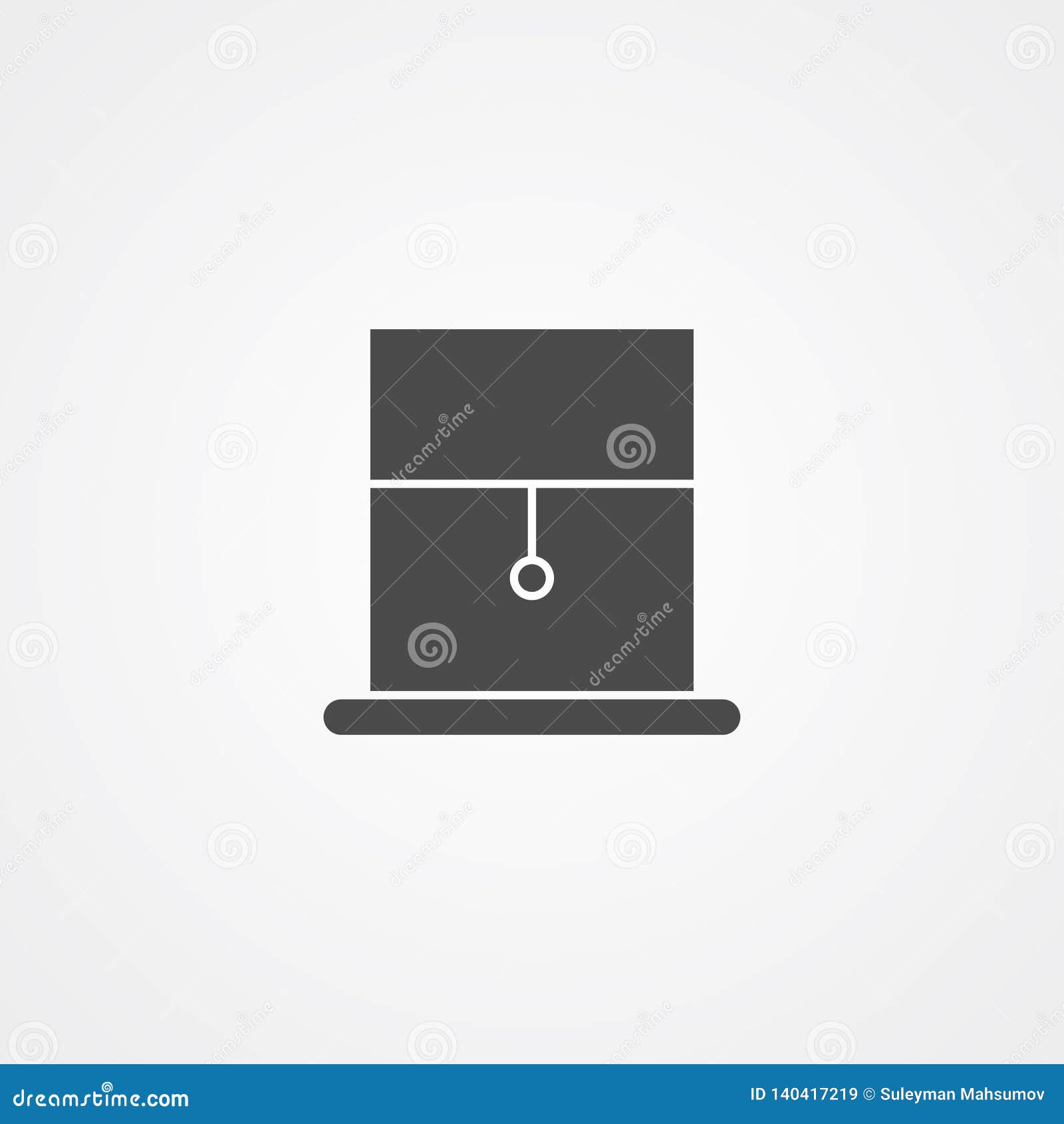 Window Frame Vector Icon Sign Symbol Stock Vector - Illustration of ...