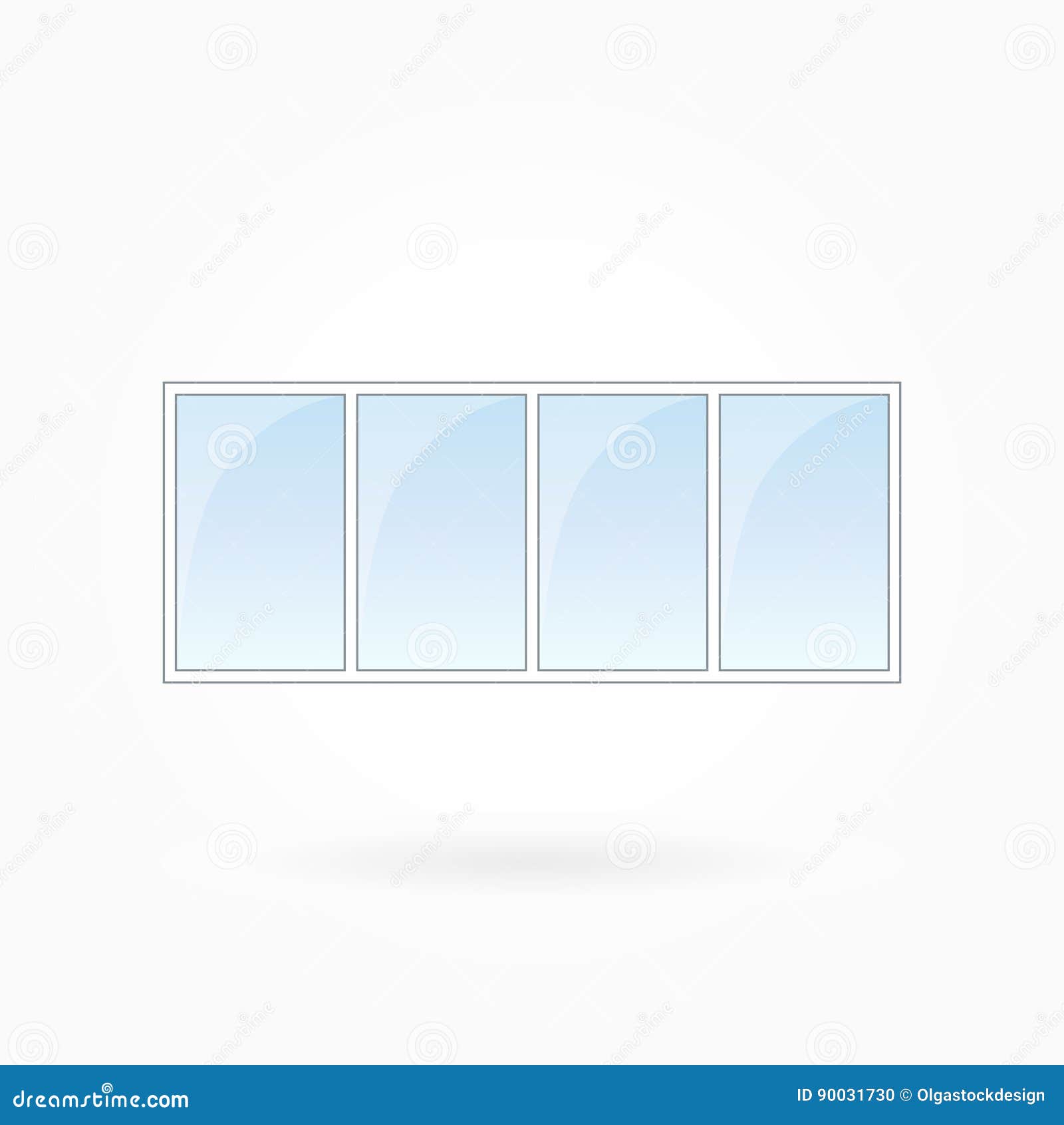 Window Frame Vector Illustration, Eps 10 Stock Vector - Illustration of ...