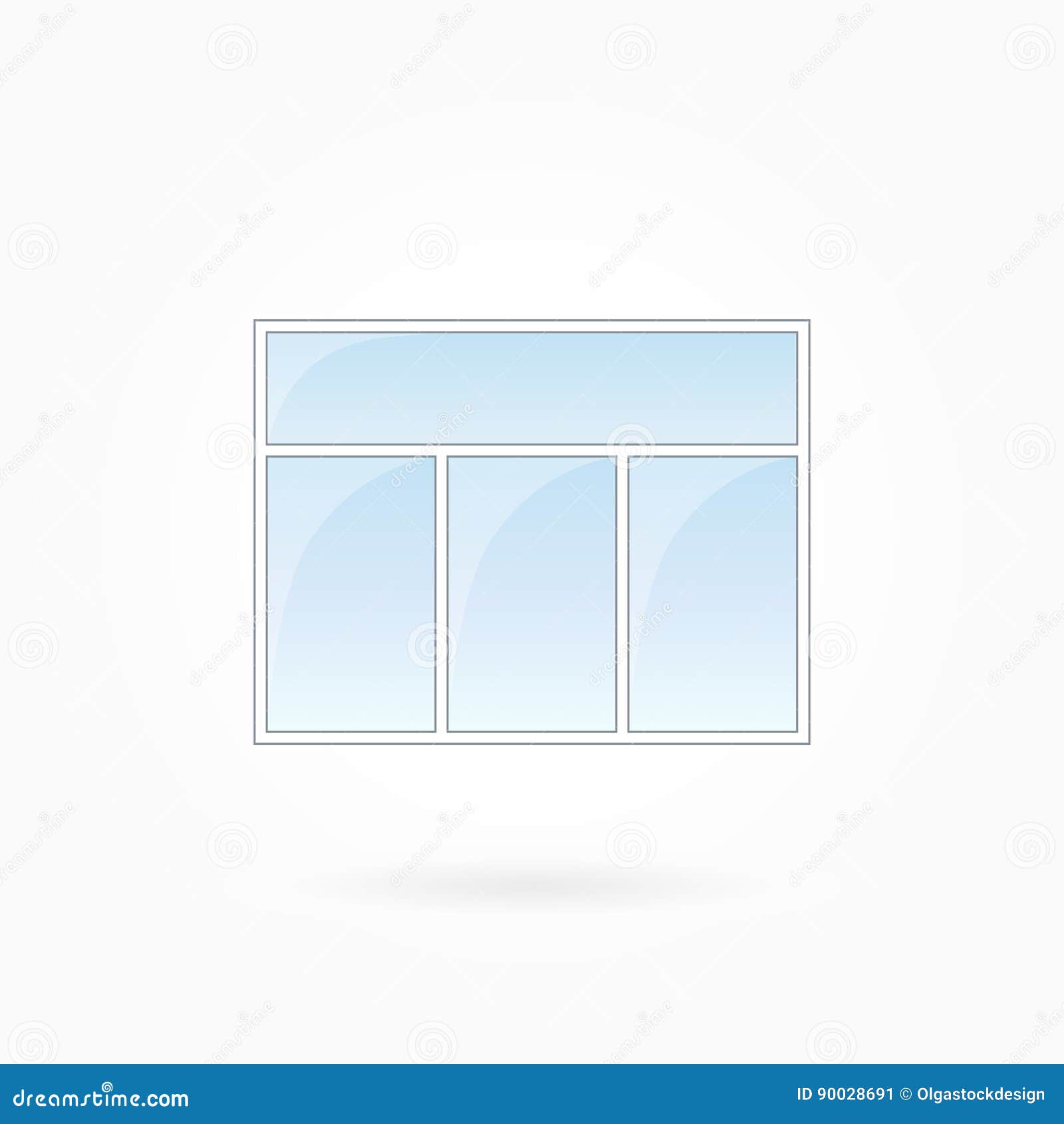 Window Frame Vector Illustration, Eps 10 Stock Vector - Illustration of ...