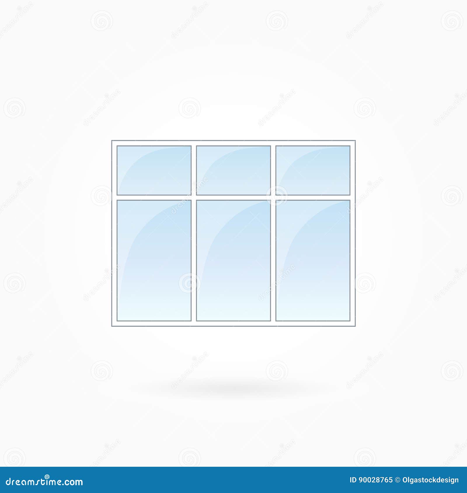 Window Frame Vector Illustration, Eps 10 Stock Vector - Illustration of ...