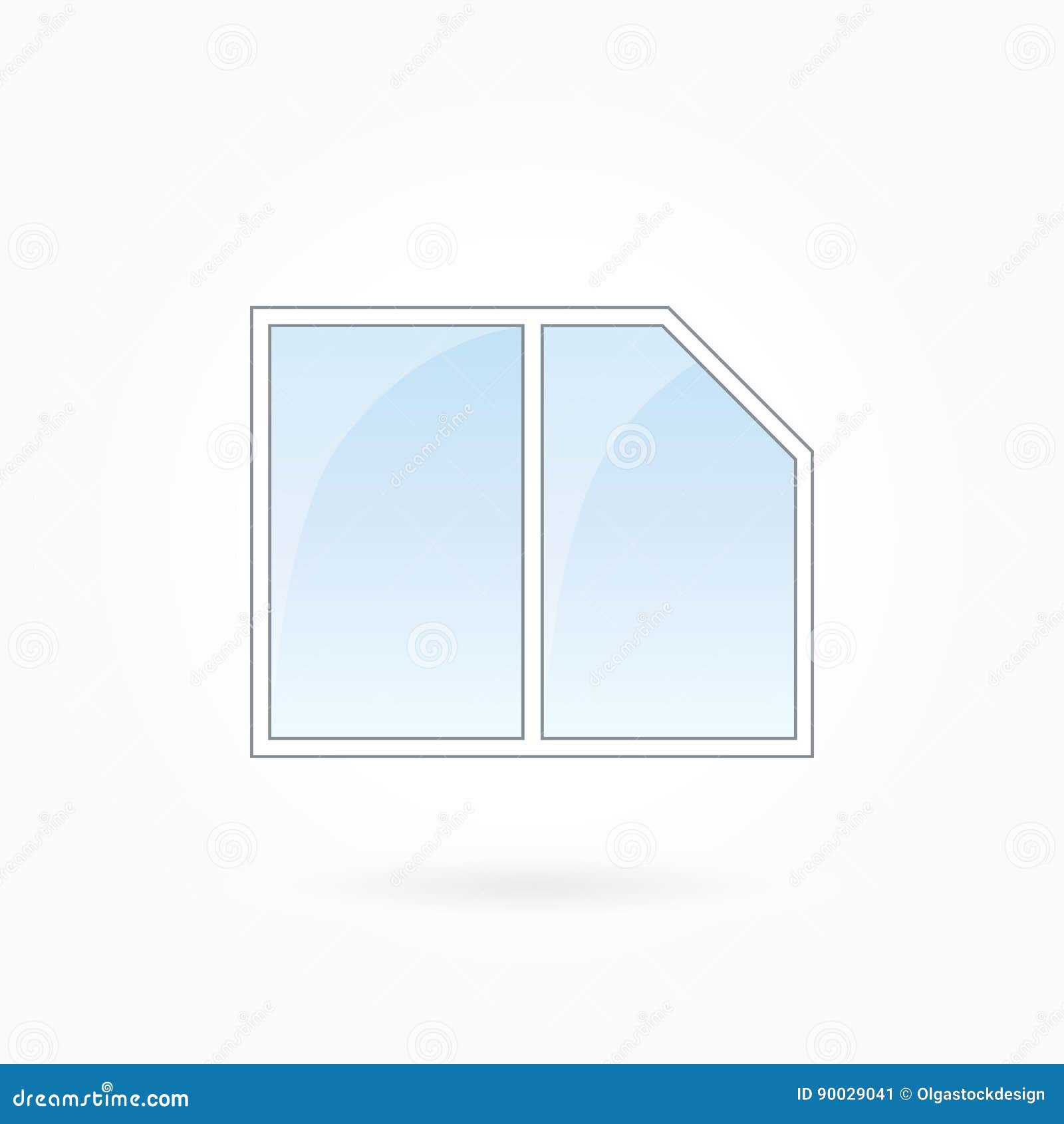 Window Frame Vector Illustration, Eps 10 Stock Vector - Illustration of ...