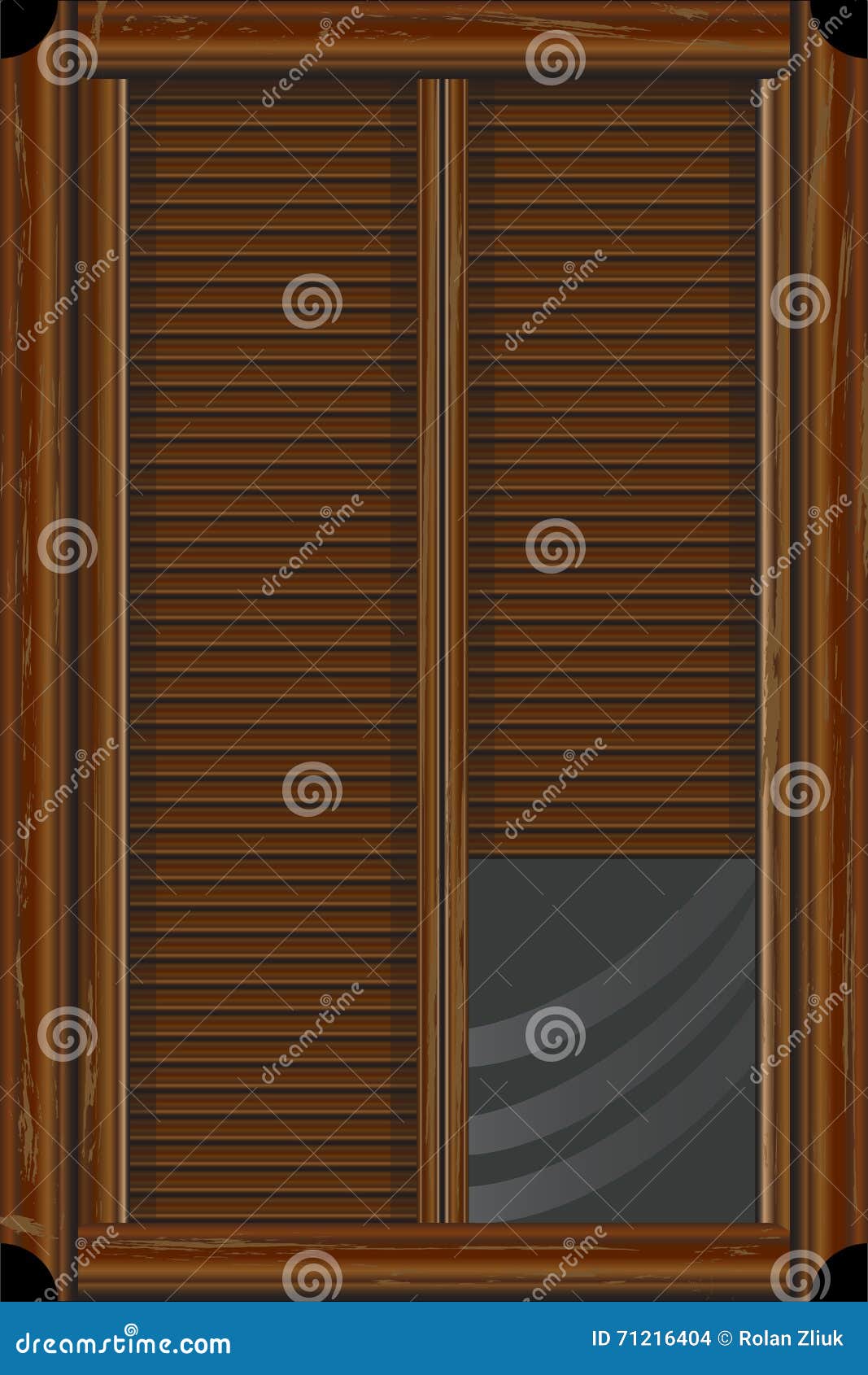 Window stock vector. Illustration of brown, frame, style - 71216404