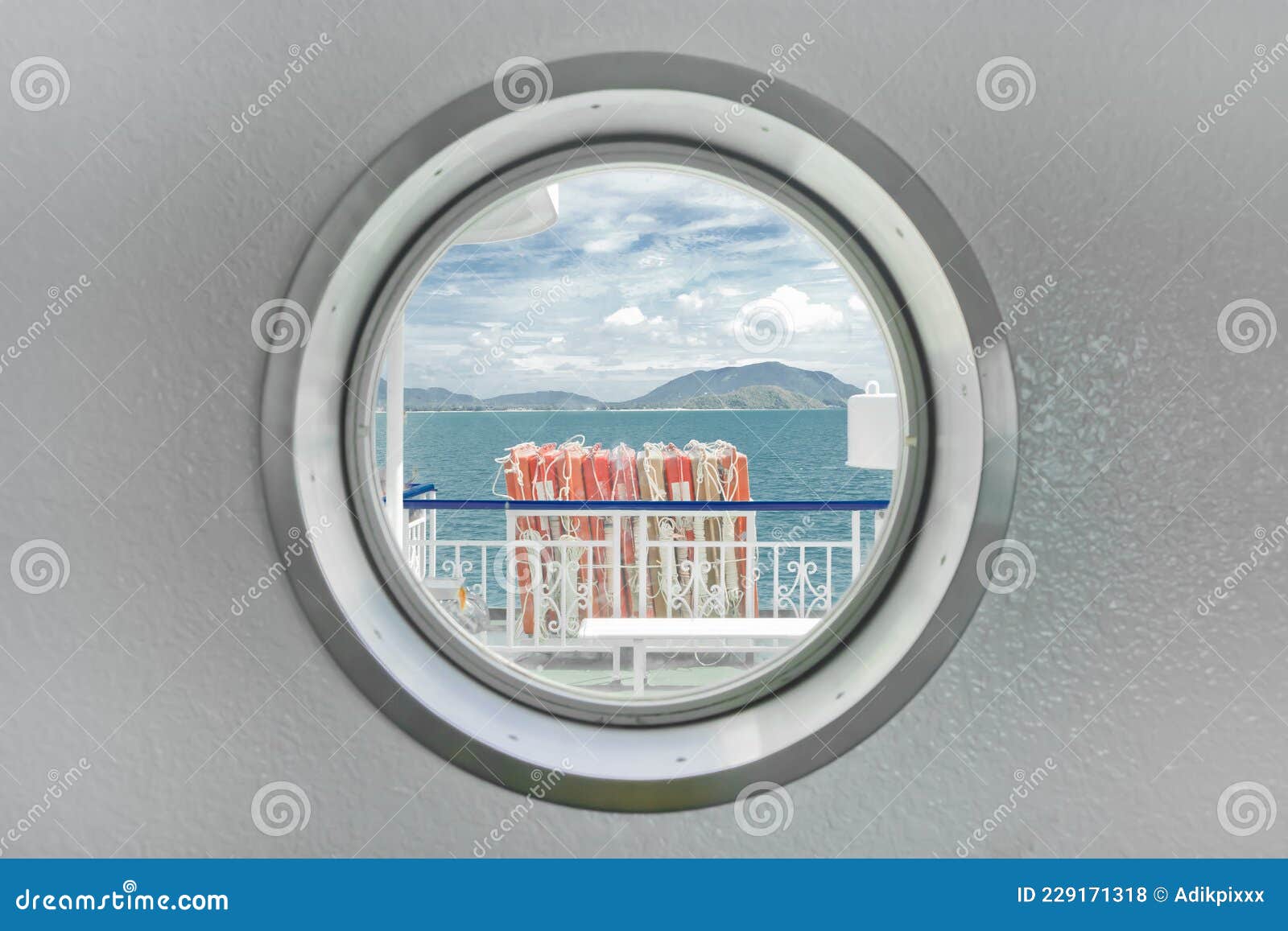 Ferry window frame stock photo. Image of close, porthole - 229171318