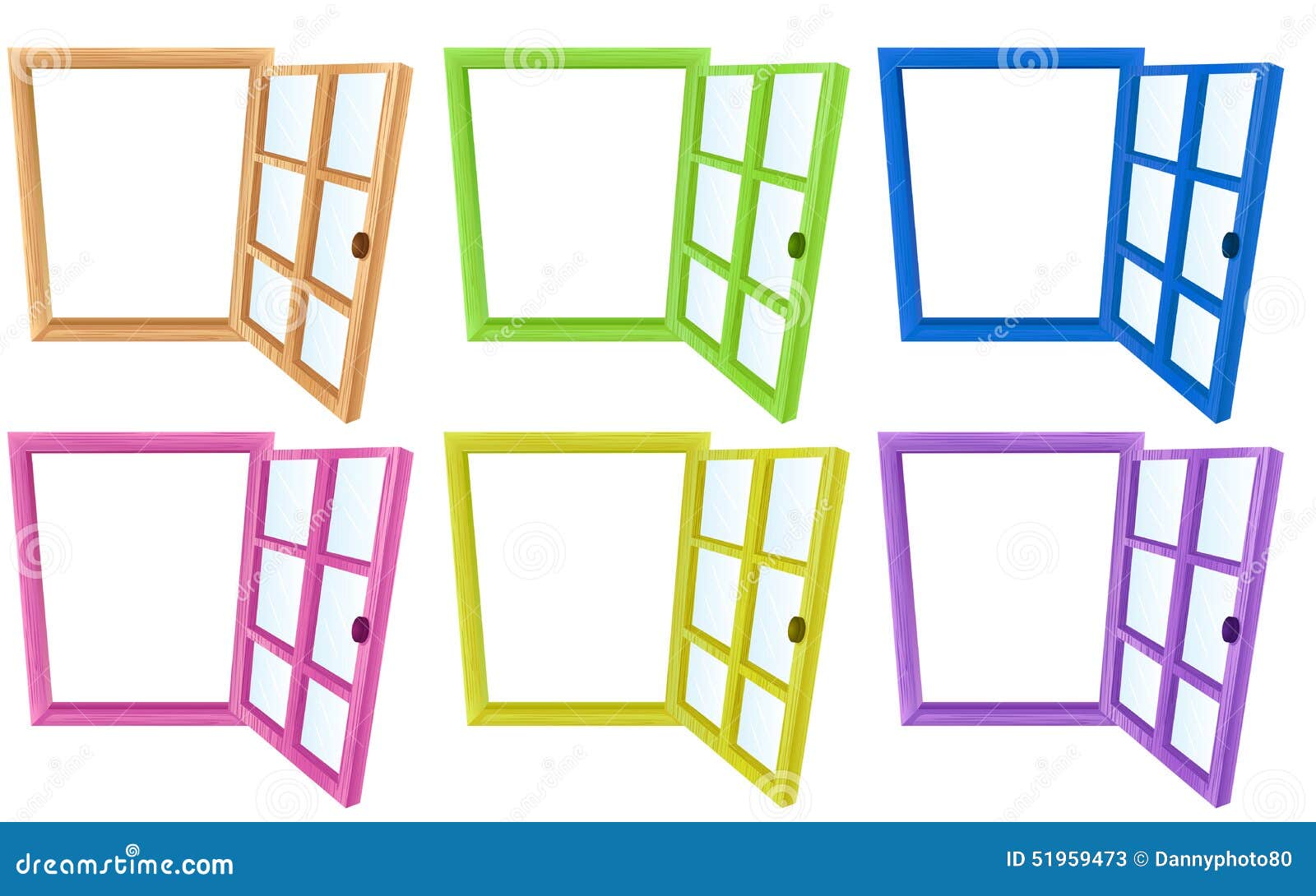 Window Frames. Vintage Framing Windows, Blank Decorative Glass Frame ...