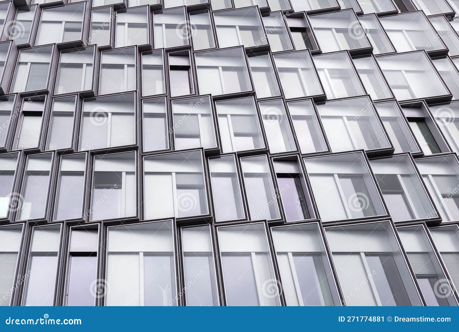 Window Front of an Office Building Stock Image - Image of facade ...