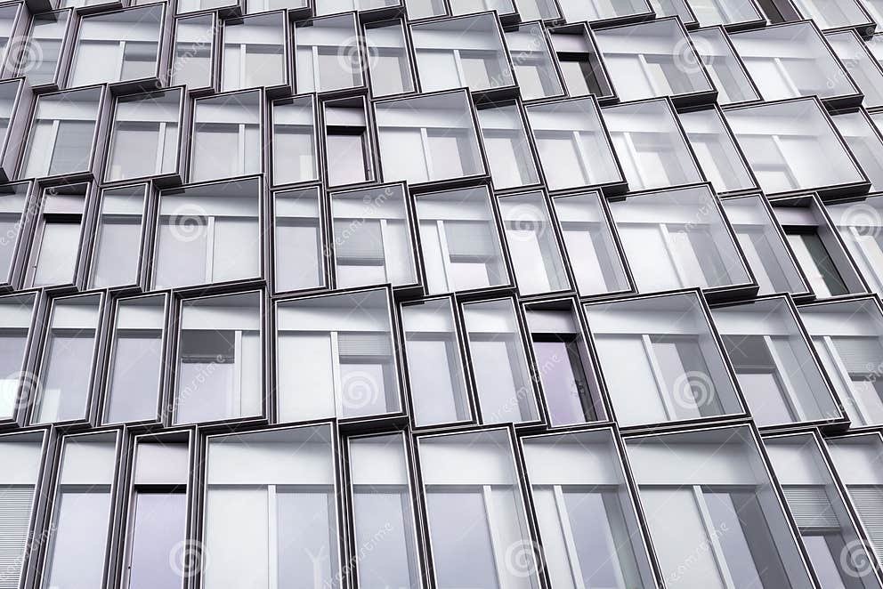 Window Front of an Office Building Stock Image - Image of facade ...