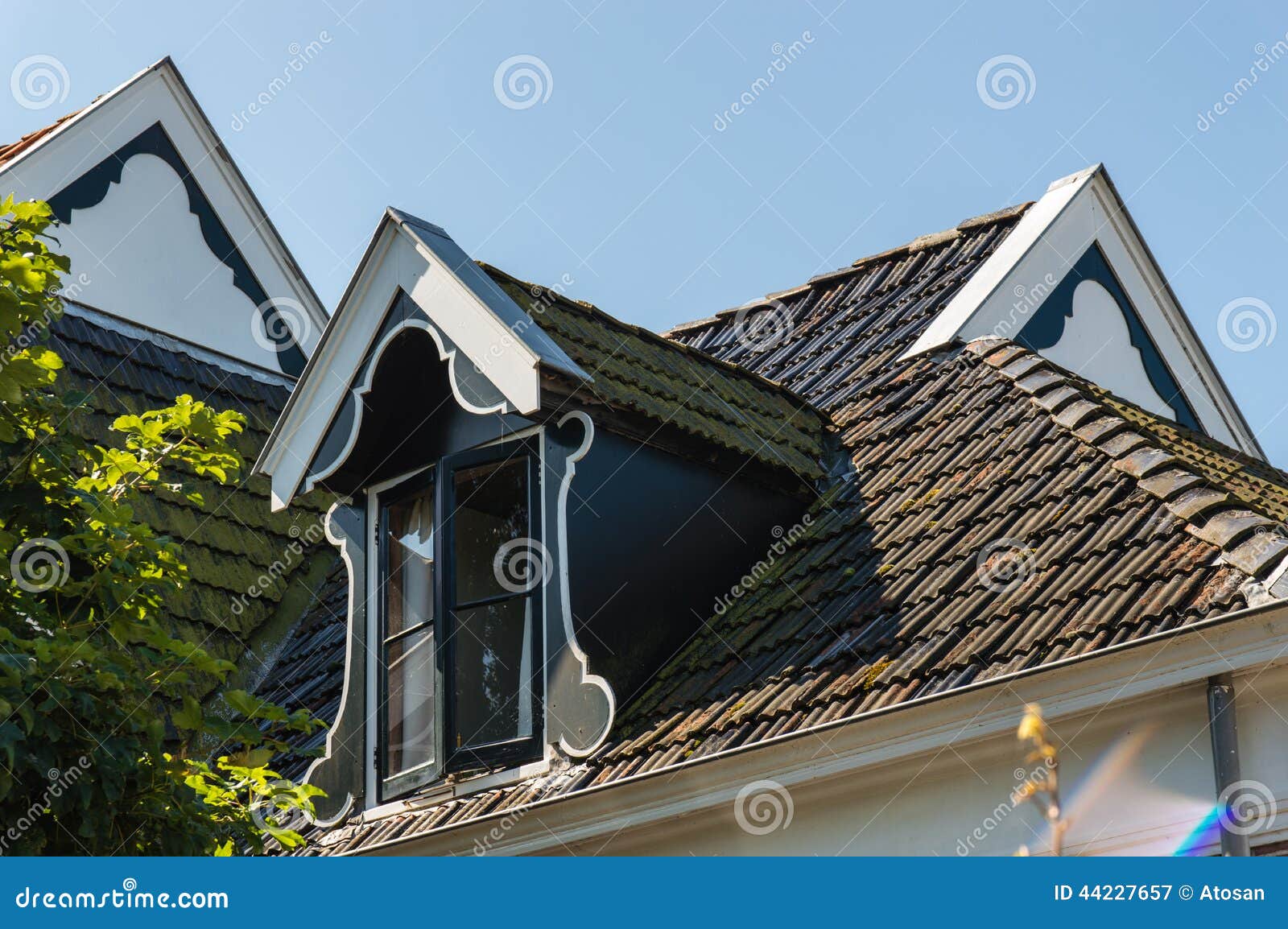 Window and garret roof stock image. Image of residential - 44227657
