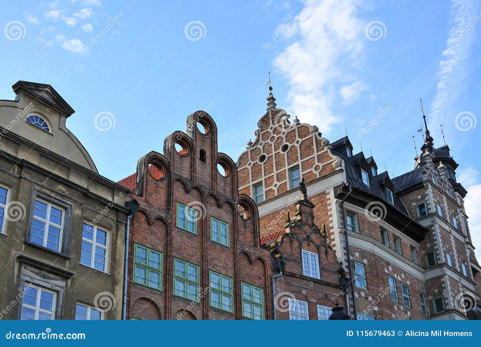 Window in Gdansk, in Poland Stock Image - Image of culture, traditional ...