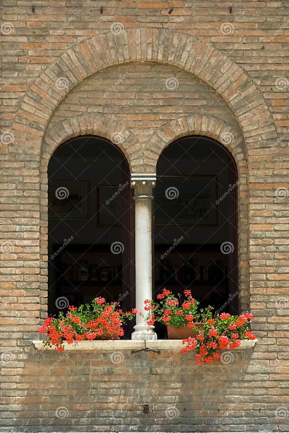 Window geraniums stock photo. Image of decorative, decoration - 2030156