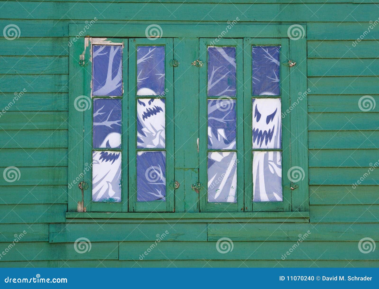 Window Ghosts stock photo. Image of scary, painting, spooky - 11070240