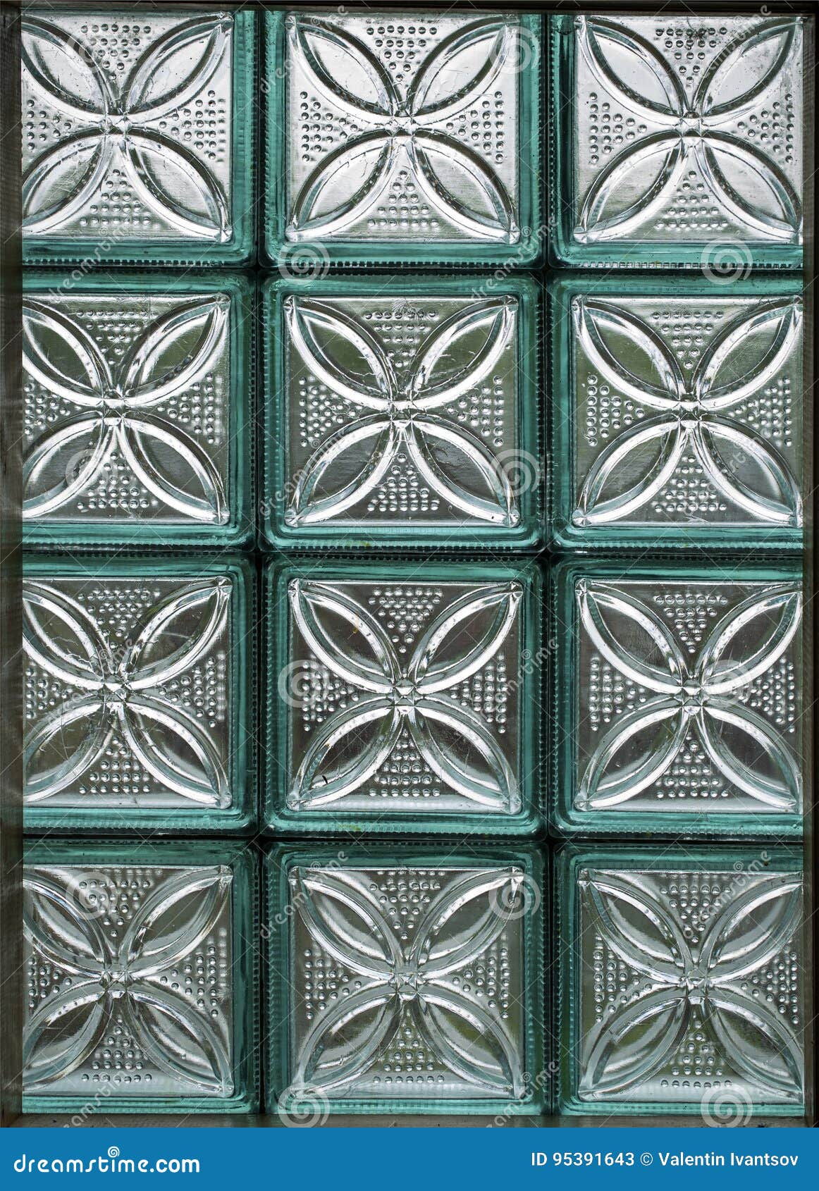 Window from glass blocks stock image. Image of installation - 95391643