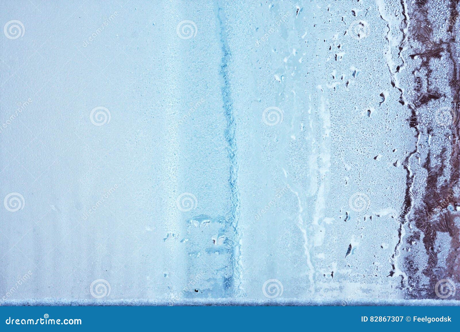 Window Glass In The Condensate In The Cold Currents Of The Water Drops ...