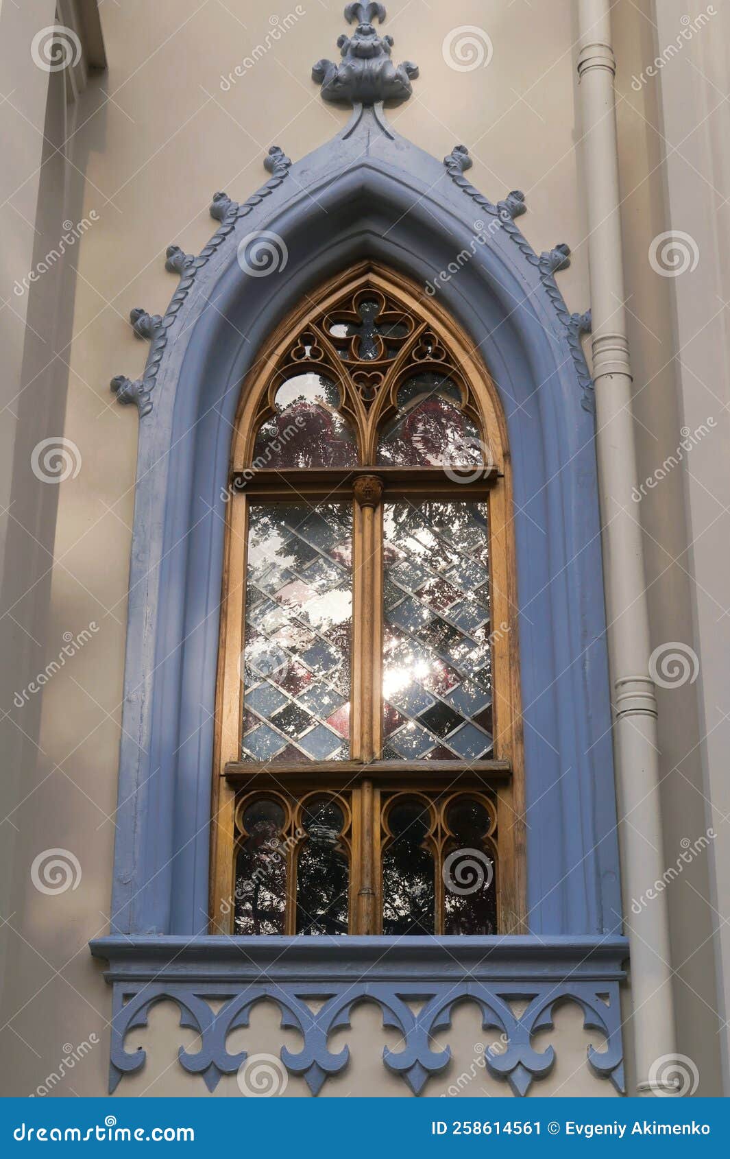 Window in Gothic Style Close-up Stock Image - Image of synagogue ...