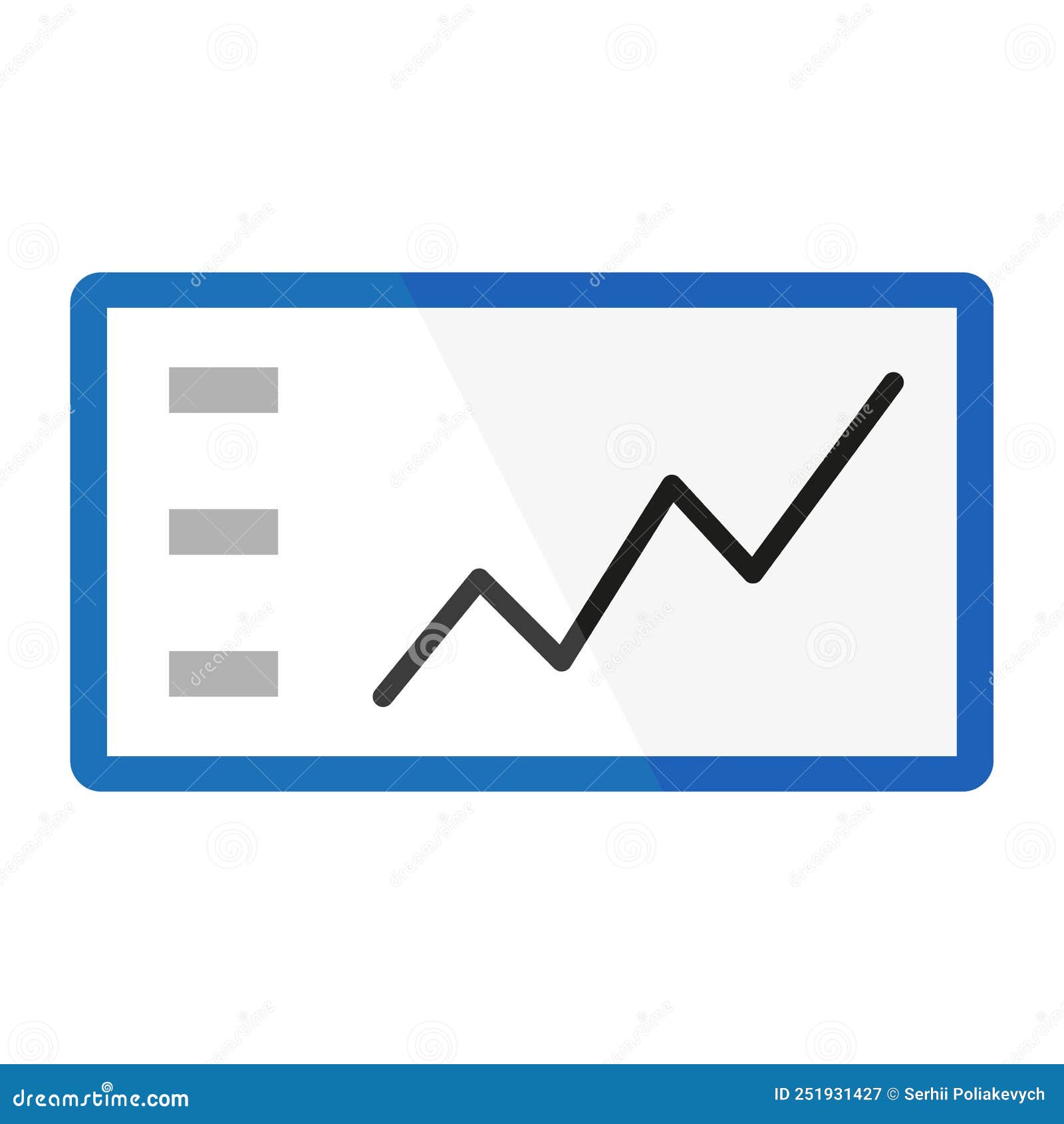 Window with Graph Icon. Business Concept. Software Development. Vector ...