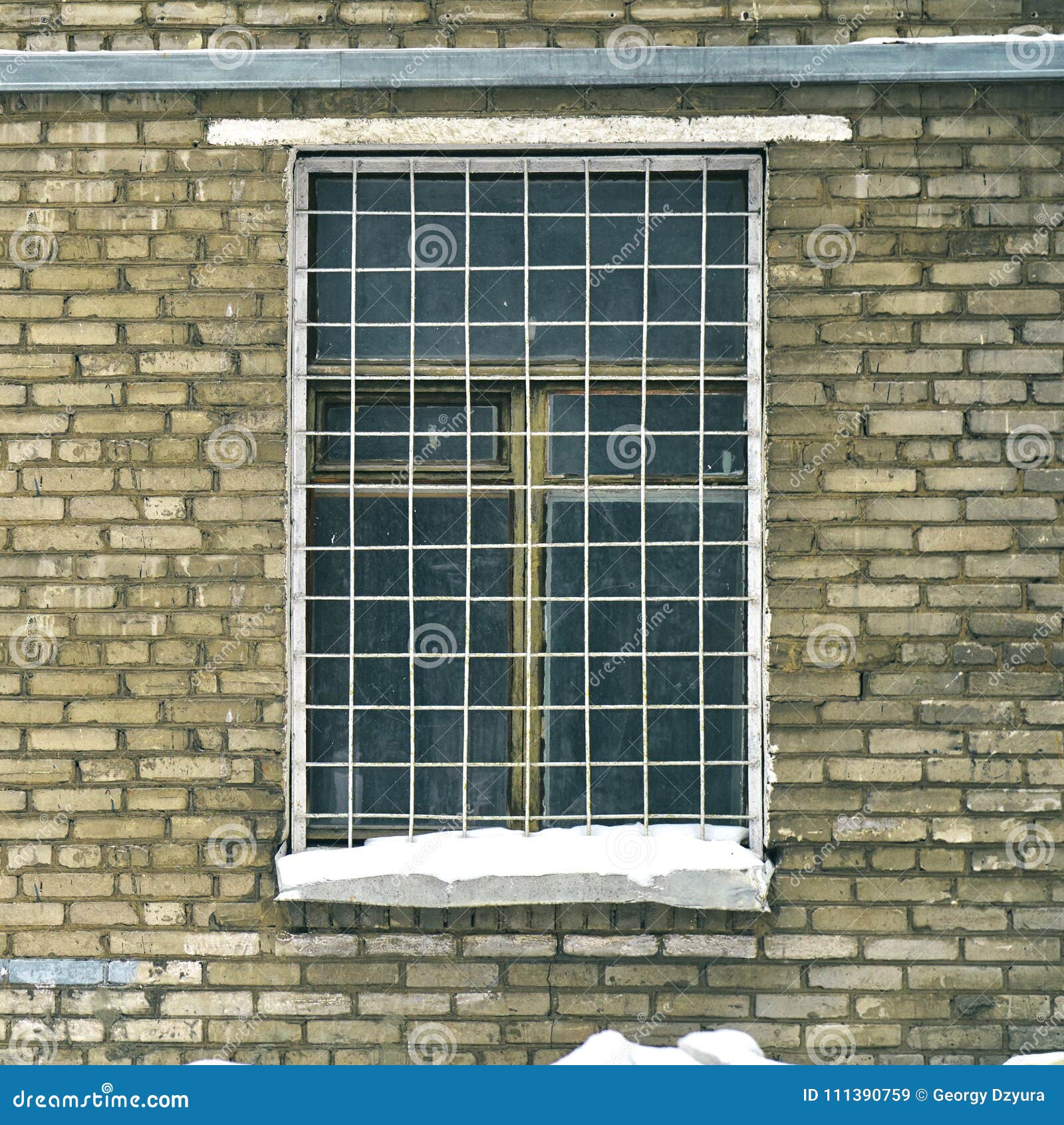 Old Soviet Brick Abandoned Building. Collapsing Brick Construction ...