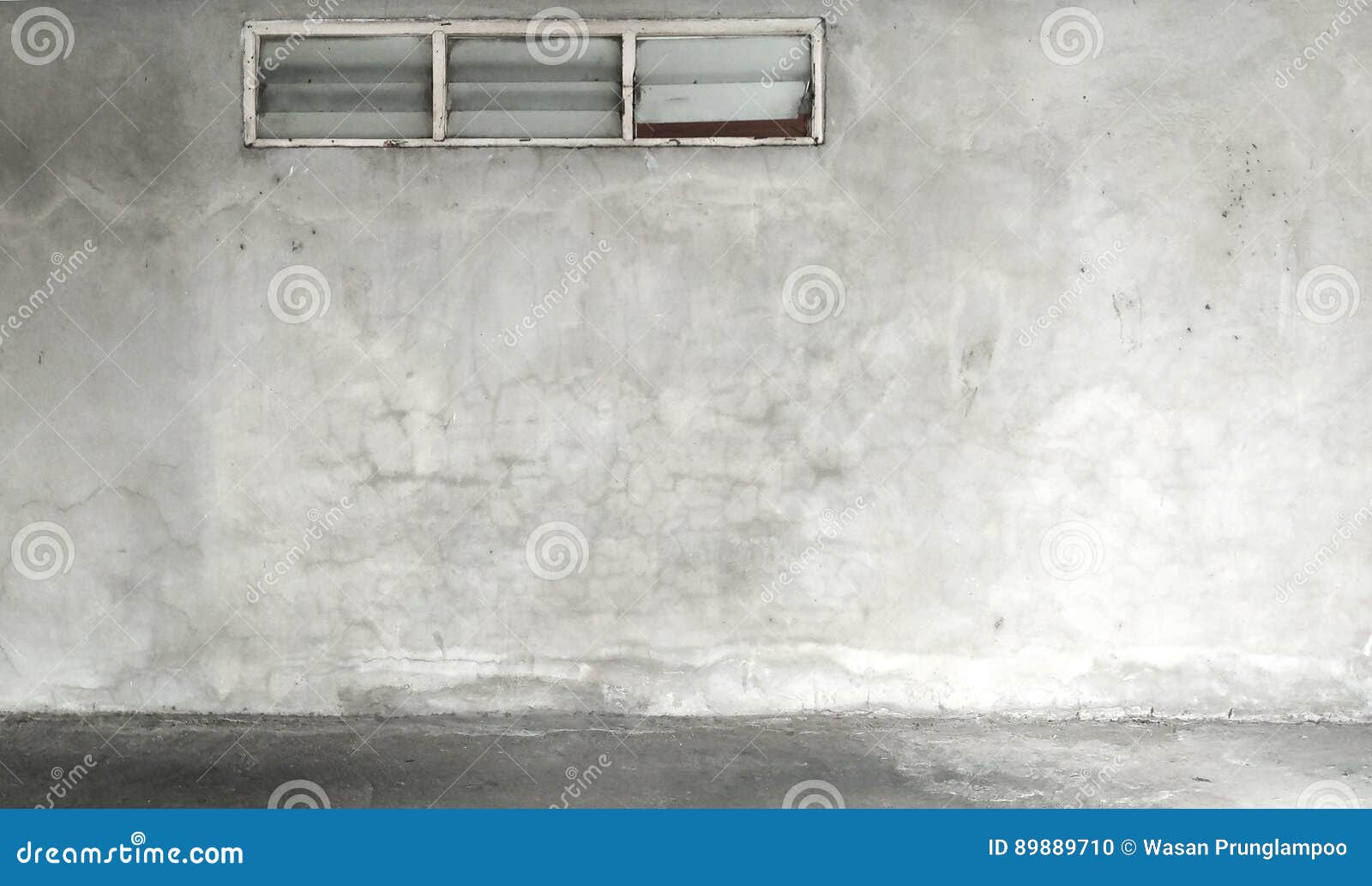 Window, Grunge Concrete Cement Wall with Crack Stock Photo - Image of ...