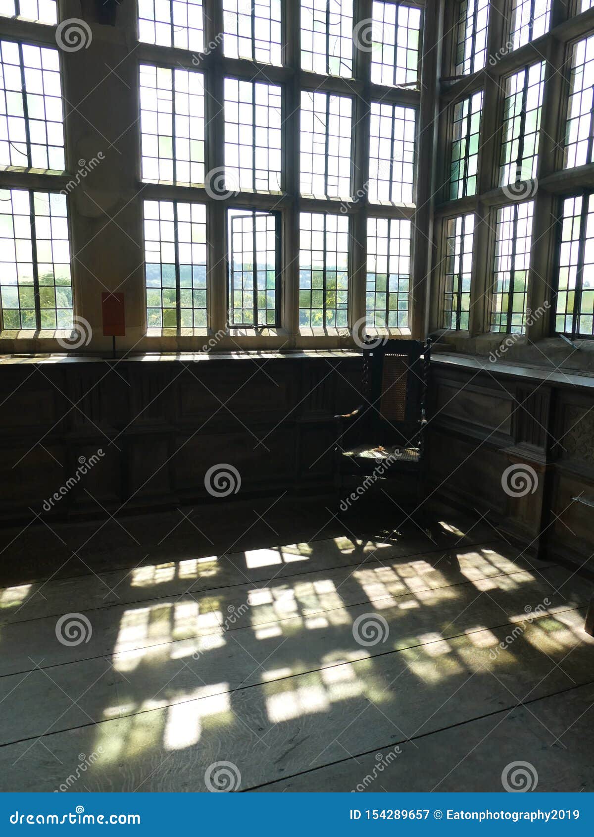 Window at Haddon Hall with Light Coming Though it Stock Image - Image ...