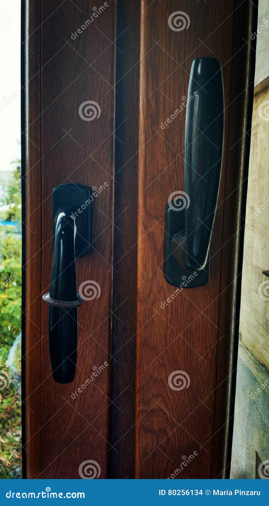 Window handles stock photo. Image of handles, black, brown - 80256134