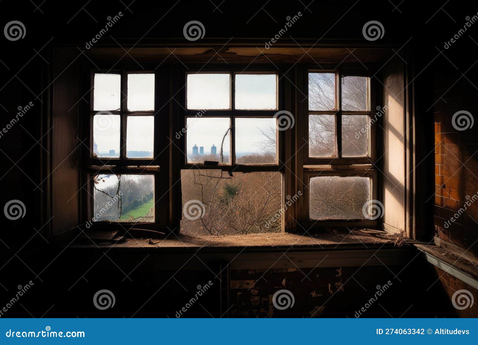 Window, with Haunting View of the Once Busy and Bustling Place, Now ...