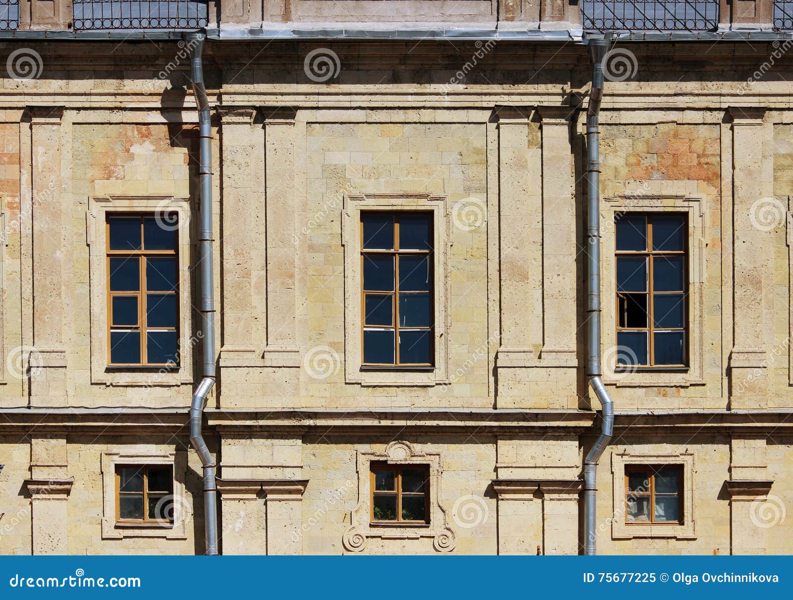 Window in the Historic Architectural Building Stock Image - Image of ...