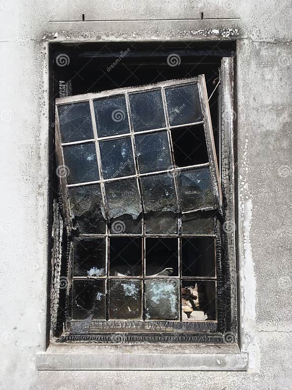 Fire damage stock photo. Image of damaged, damage, window - 125248490