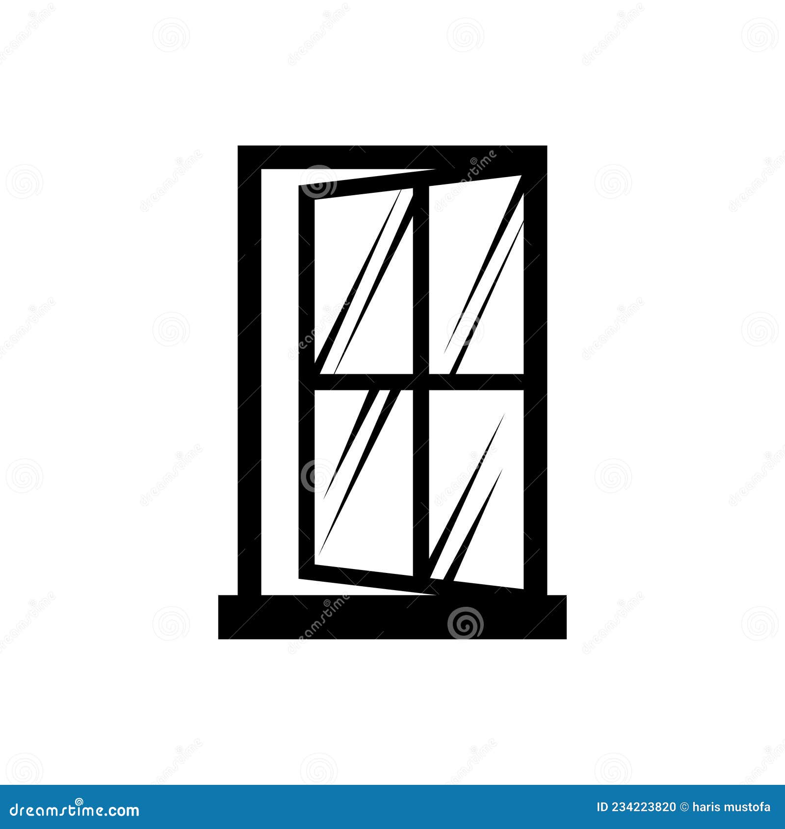 Window Icon Design Template Vector Isolated Illustration Stock Vector ...