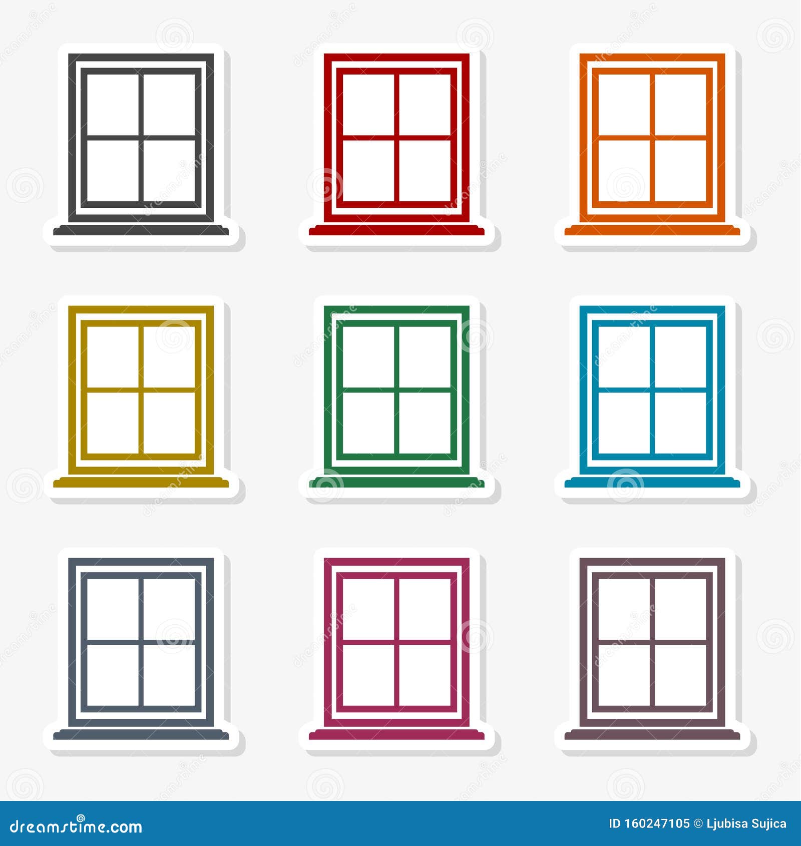Window Icon Flat Graphic Design - Illustration Stock Vector ...