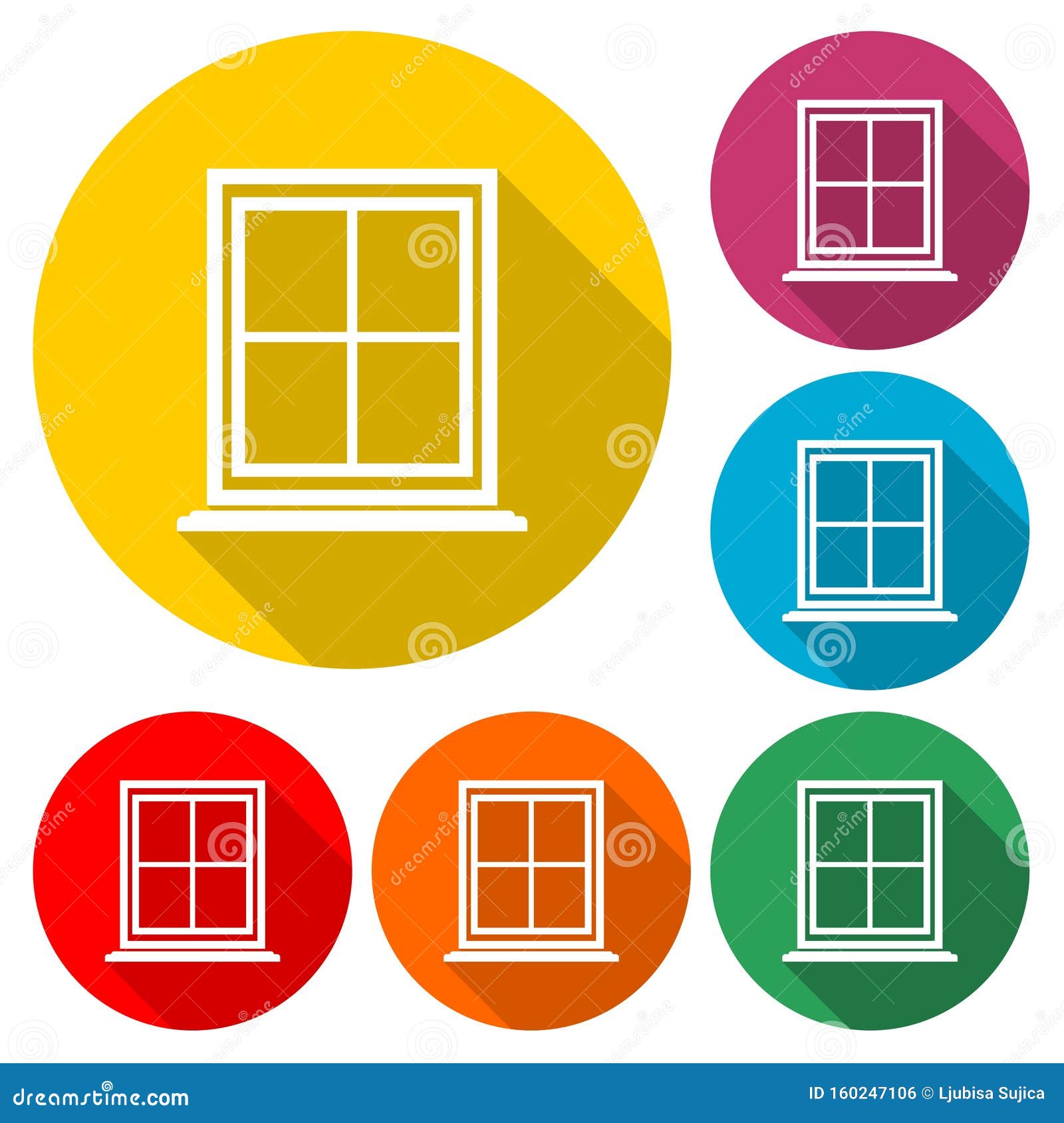 Window Icon Flat Graphic Design - Illustration Stock Vector ...