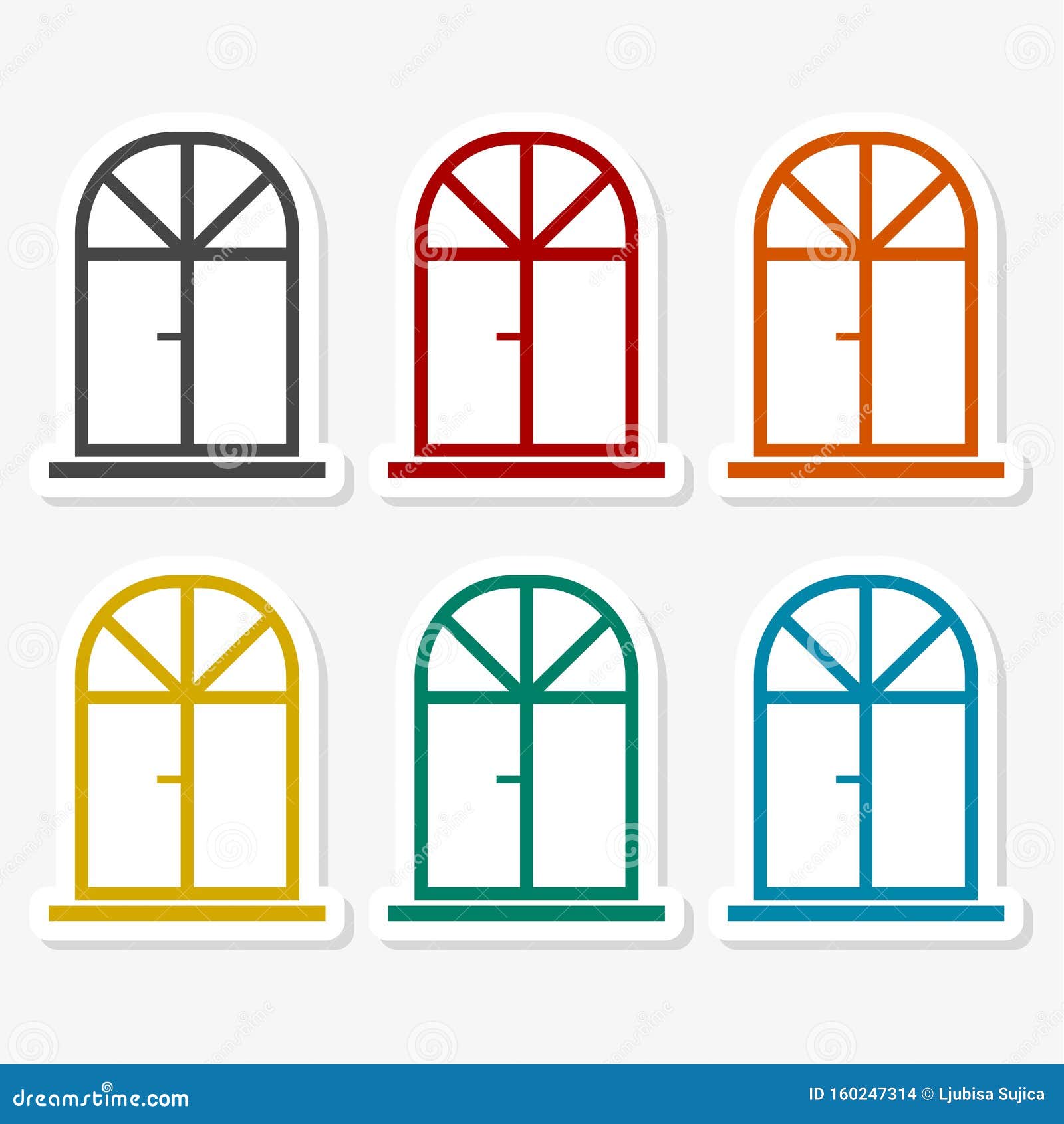 Window Icon Flat Graphic Design Stock Vector - Illustration of ...