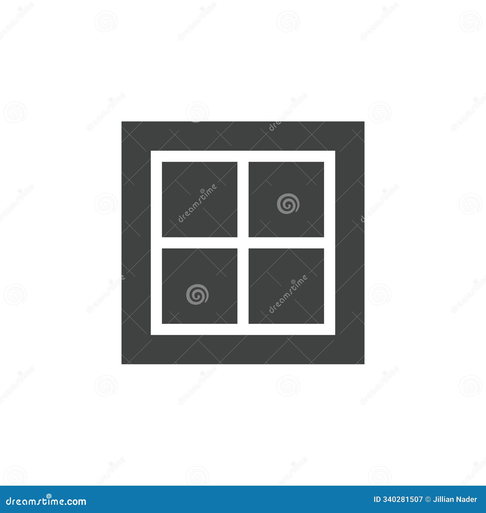Window Icon Simple Vector Symbol Stock Vector - Illustration of house ...
