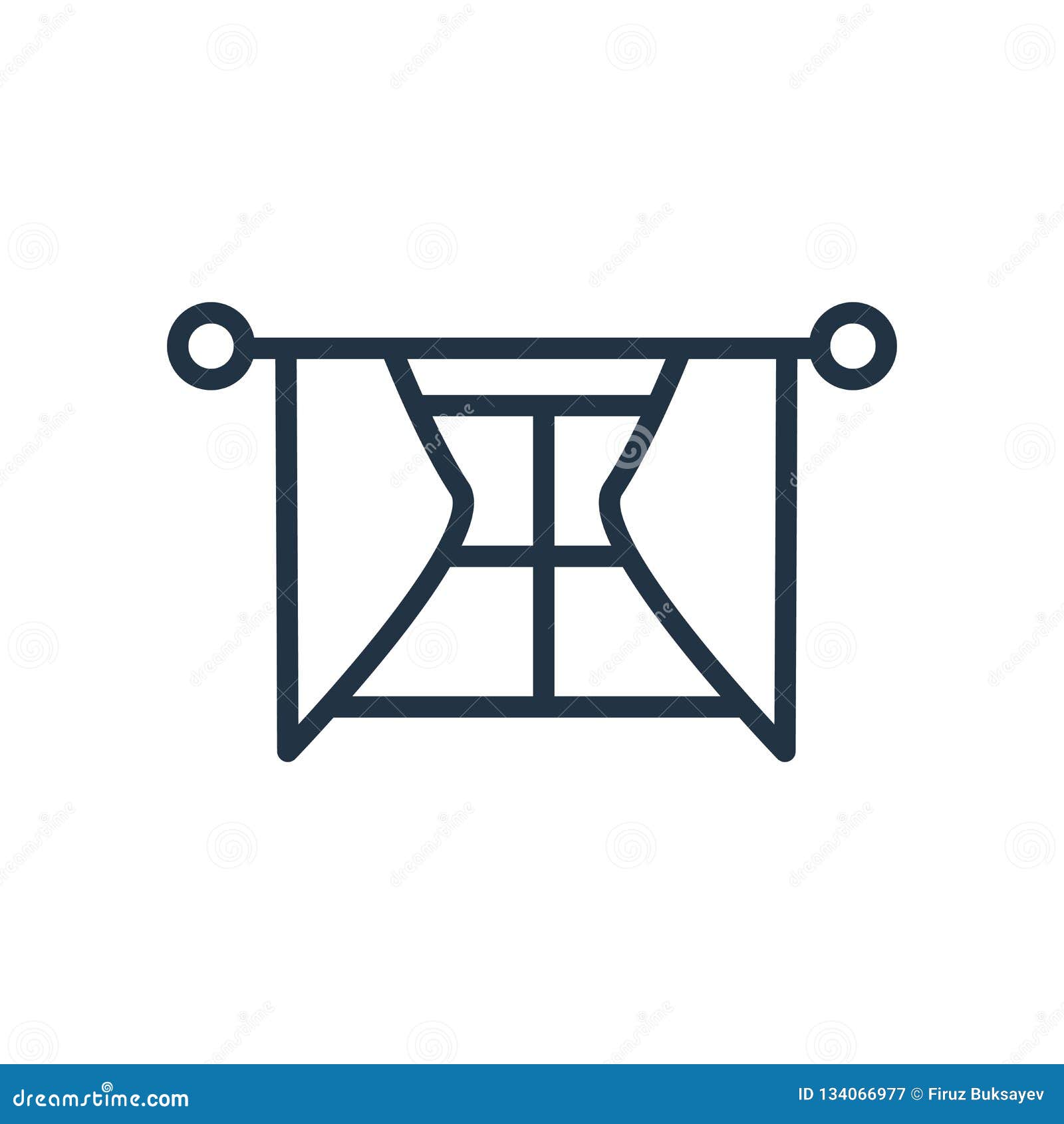 Window Icon Vector Isolated on White Background, Window Sign Stock ...