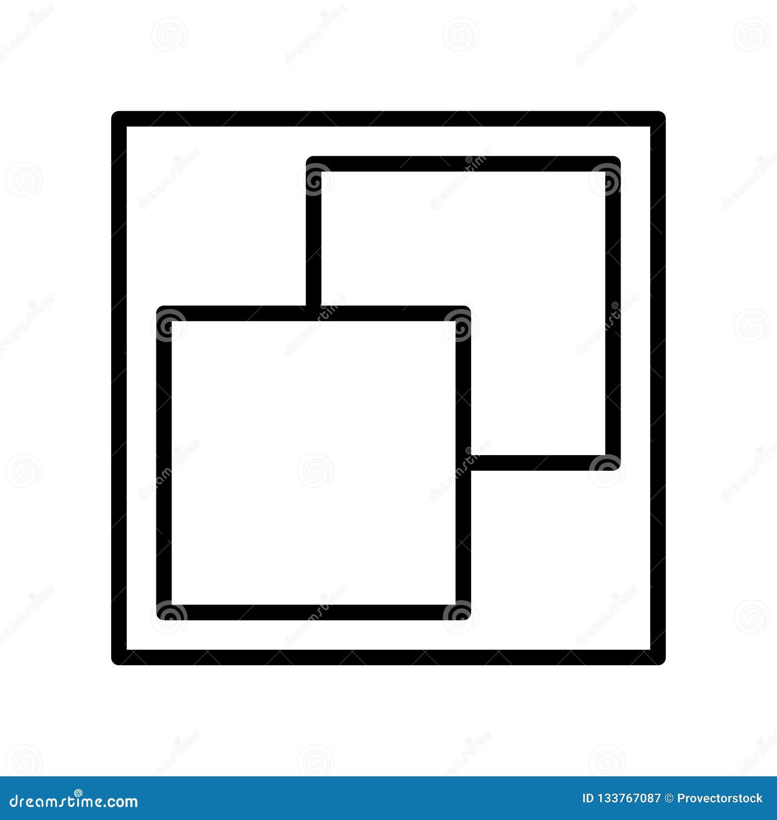 Window Icon Vector Sign and Symbol Isolated on White Background Stock ...