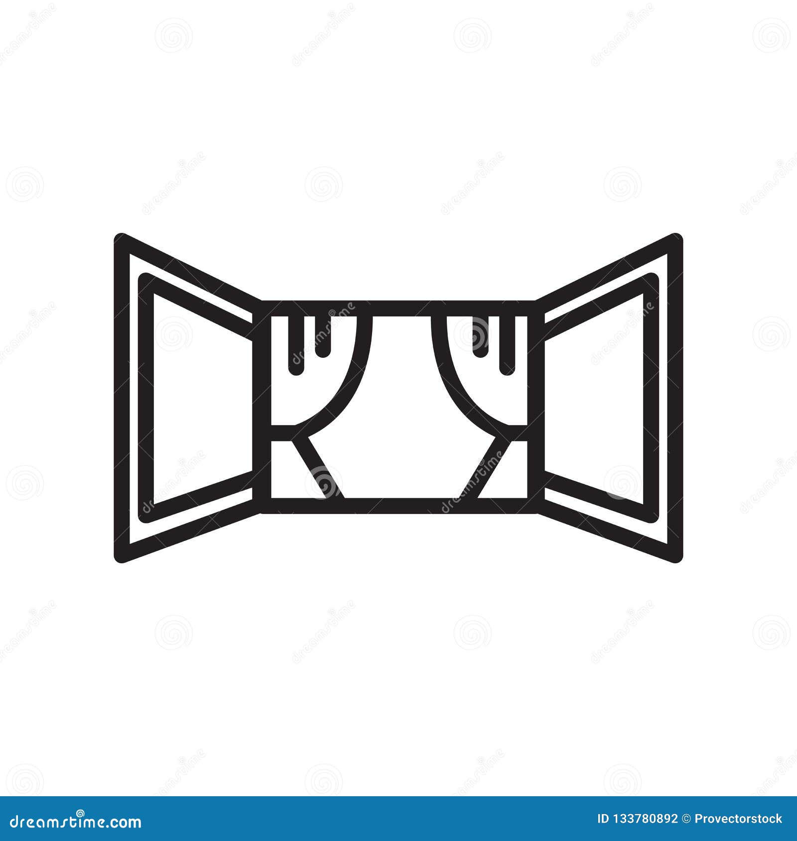 Window Icon Vector Sign and Symbol Isolated on White Background Stock ...