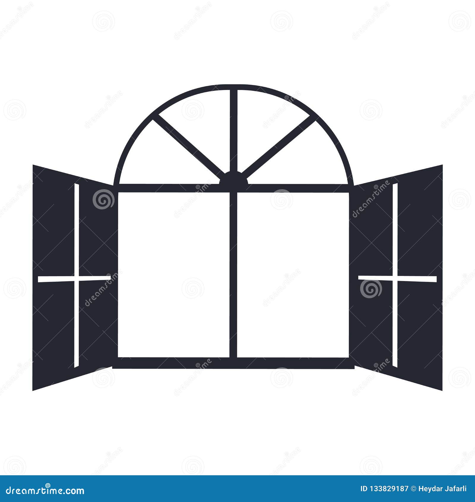 Window Icon Vector Sign and Symbol Isolated on White Background Stock ...