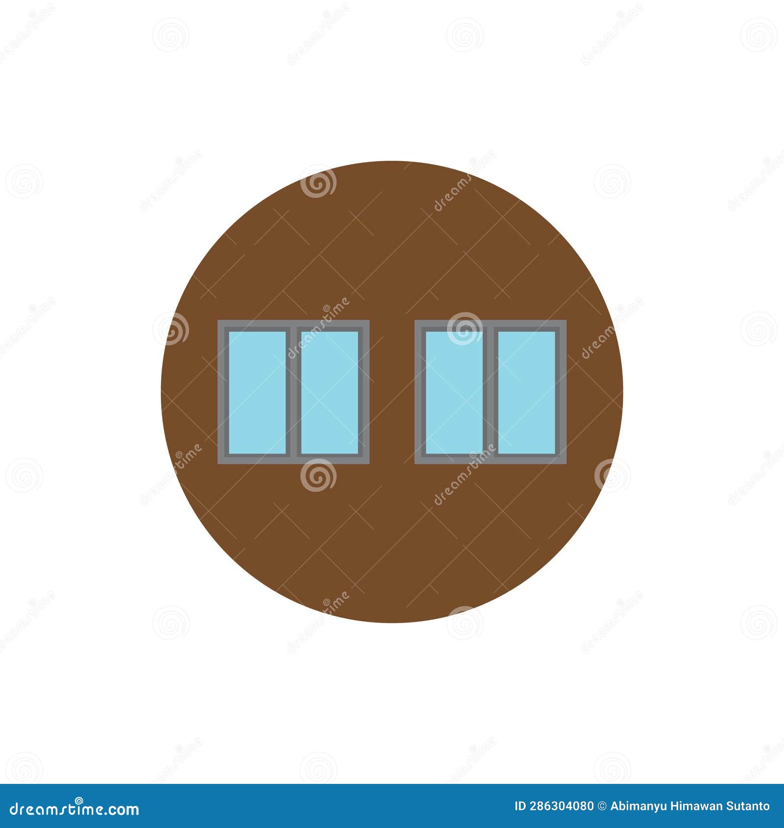Window icon vector stock illustration. Illustration of linear - 286304080