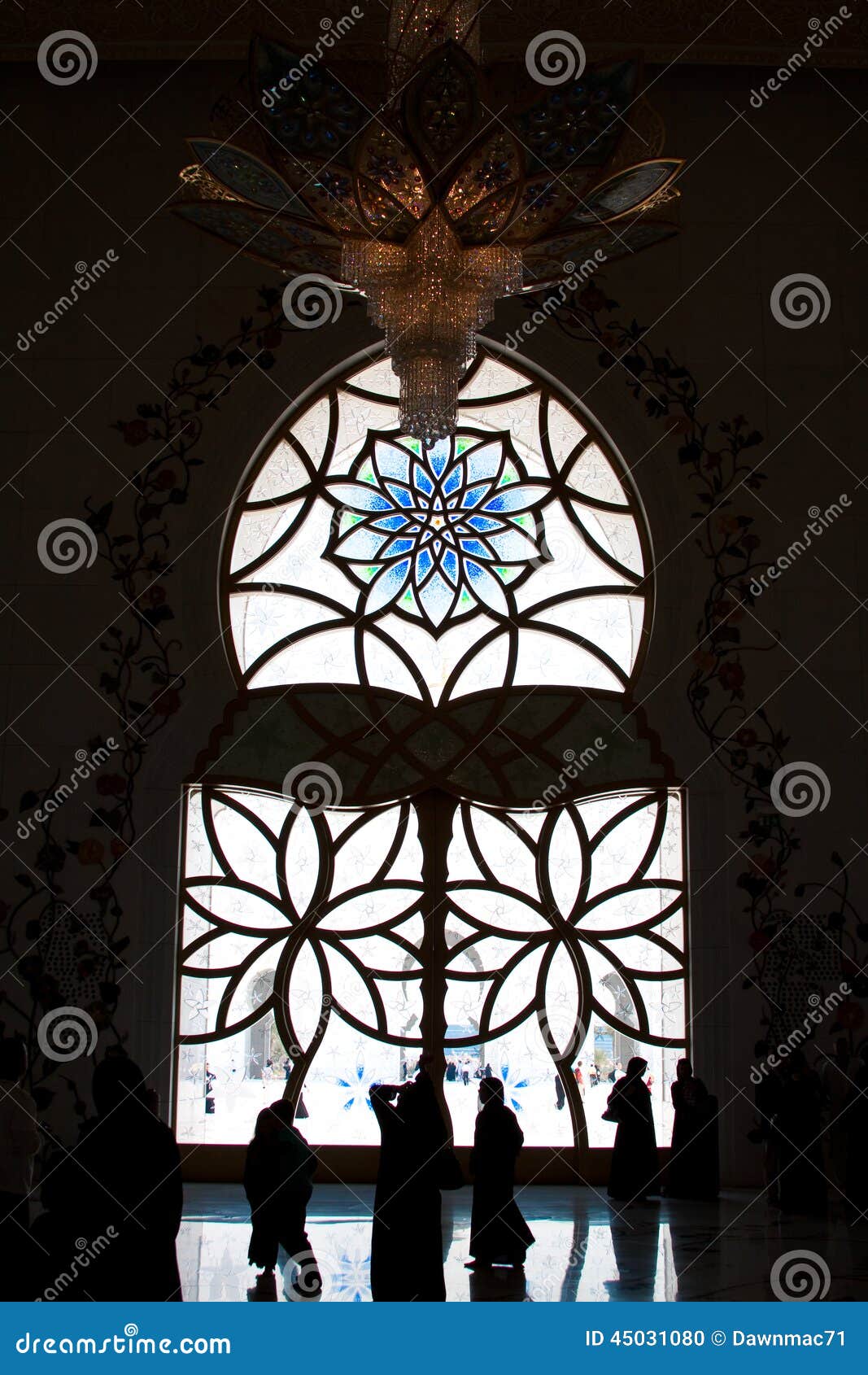 Window Inside Abu-Dhabi Grand Mosque Stock Photo - Image of dhabi ...