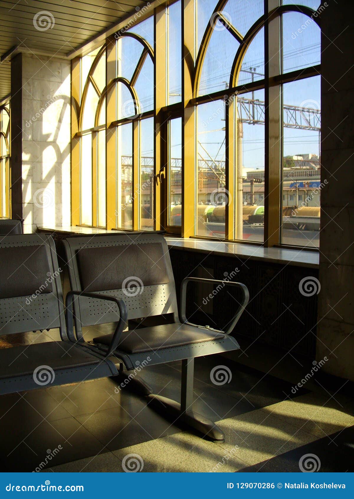 Window and Interior of the Railway Station Stock Photo - Image of ...