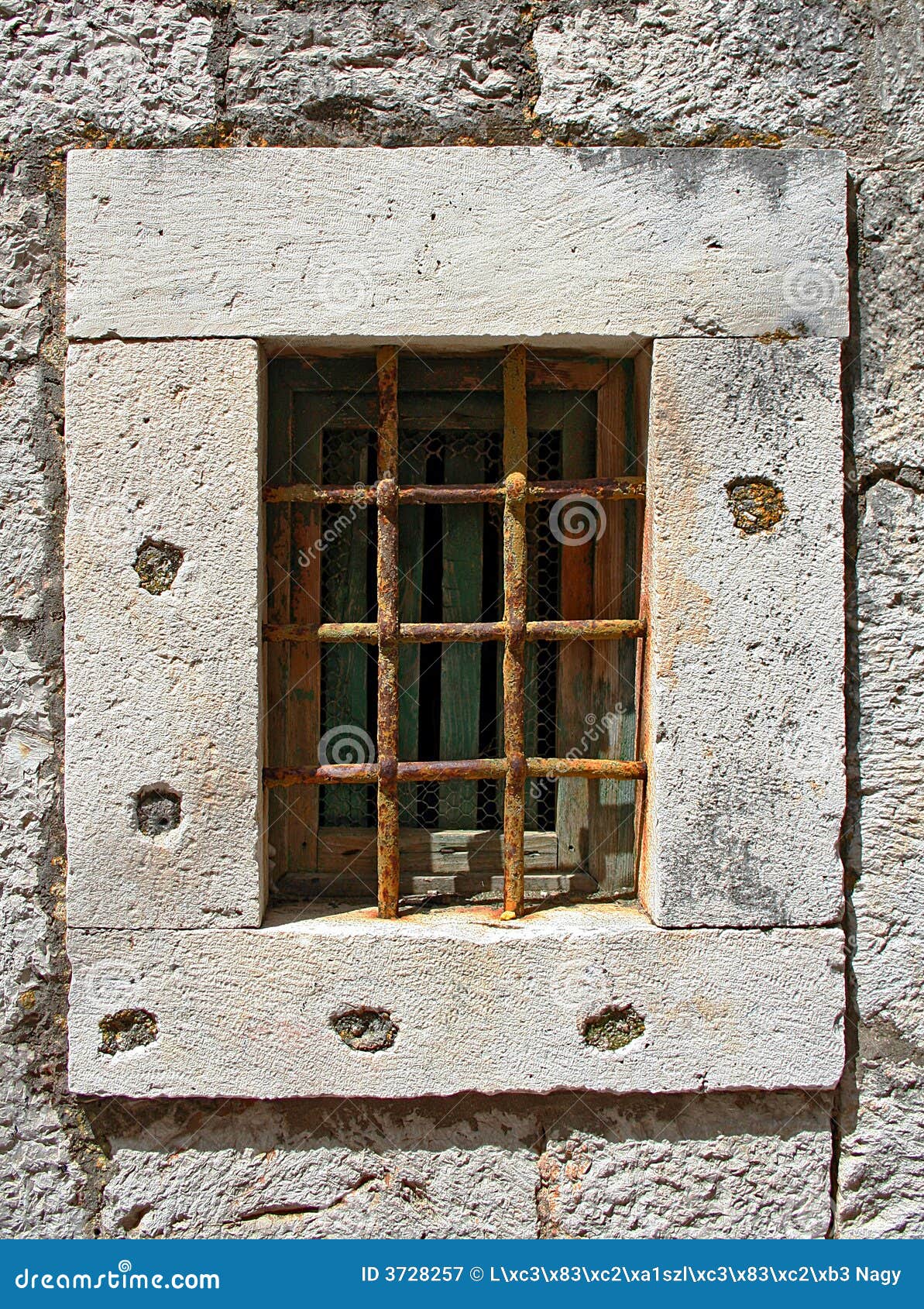 Window with iron bars stock image. Image of cage, defense - 3728257