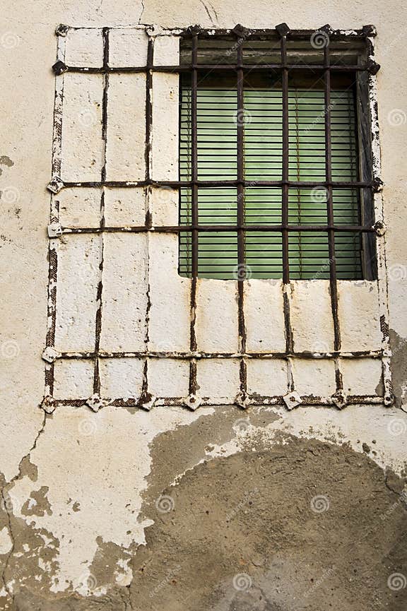 Broken and Damaged Window on Chipped Facade Stock Photo - Image of ruin ...