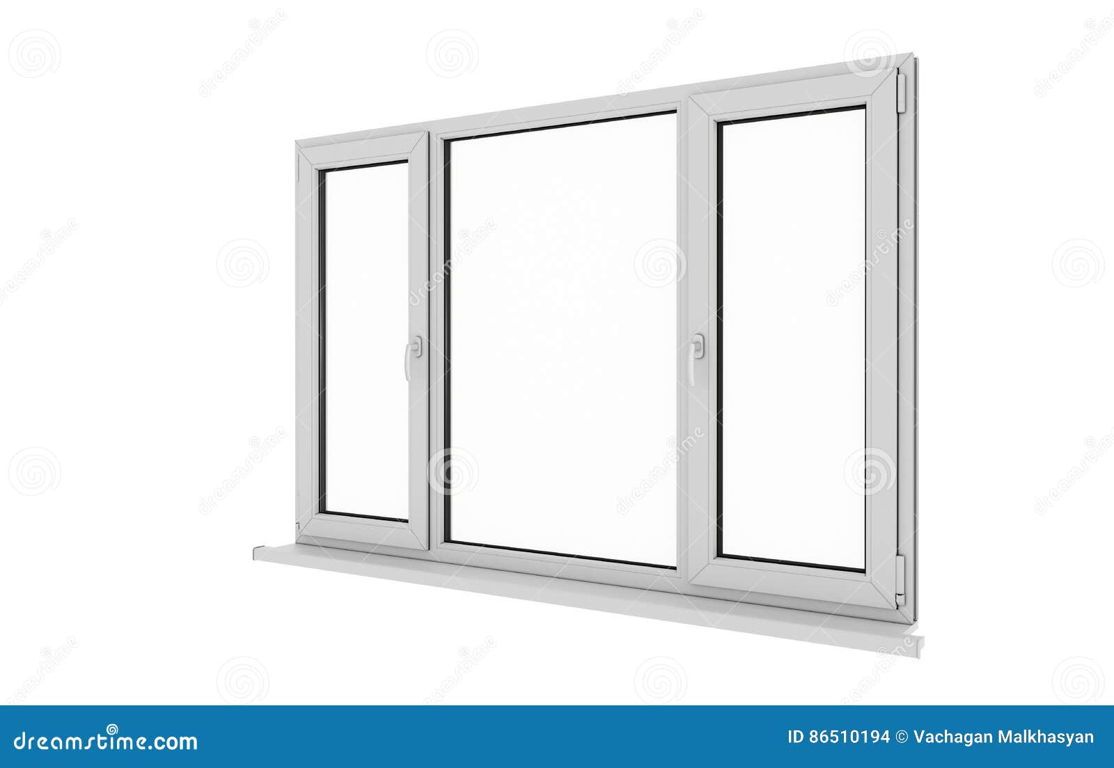 Window. Isolated Window. Aluminum Window. White Window. Pvc Wind Stock ...
